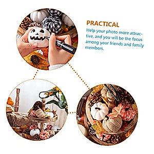 IMIKEYA 36 Pcs Thanksgiving Pumpkin Foam Pumpkins Fall Decorations Halloween Pumpkins Party Decor Halloween Layout Decor Simulation Pumpkin Ornament Fake Decoration Lattice Rope