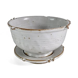 Anthony Stoneware 2-piece Berry Bowl Set, White