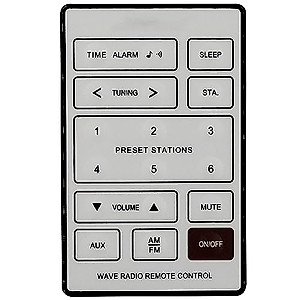 Replacement Remote Control Fit for Bose Wave Radio/CD AWR1-2W AWR1-1W