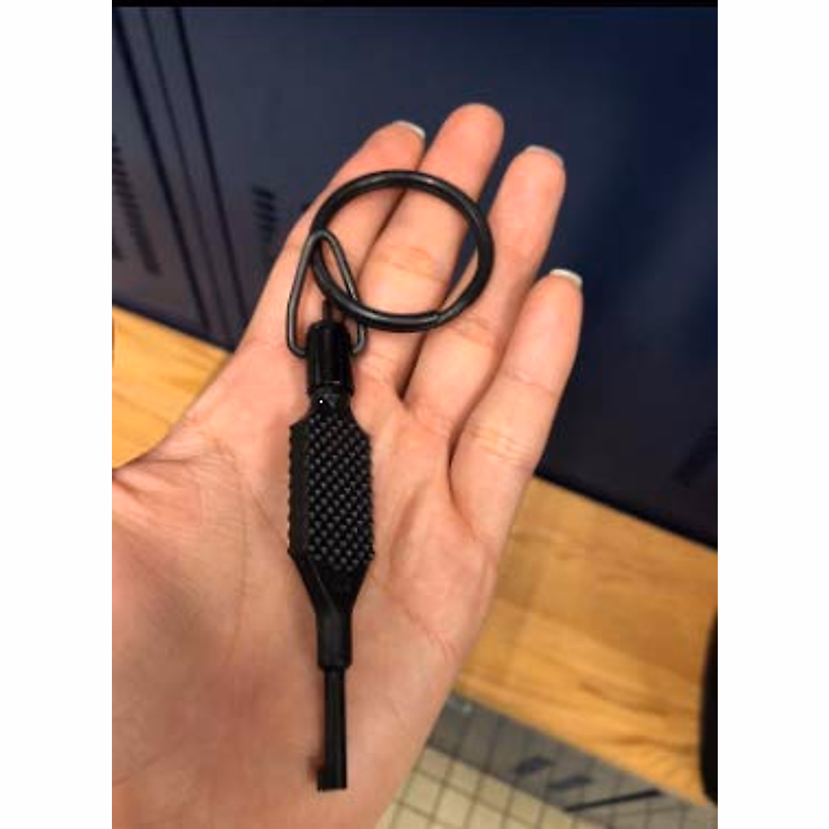 ZAK Tool ZT-9P Flat Knurled Swivel Key, Black