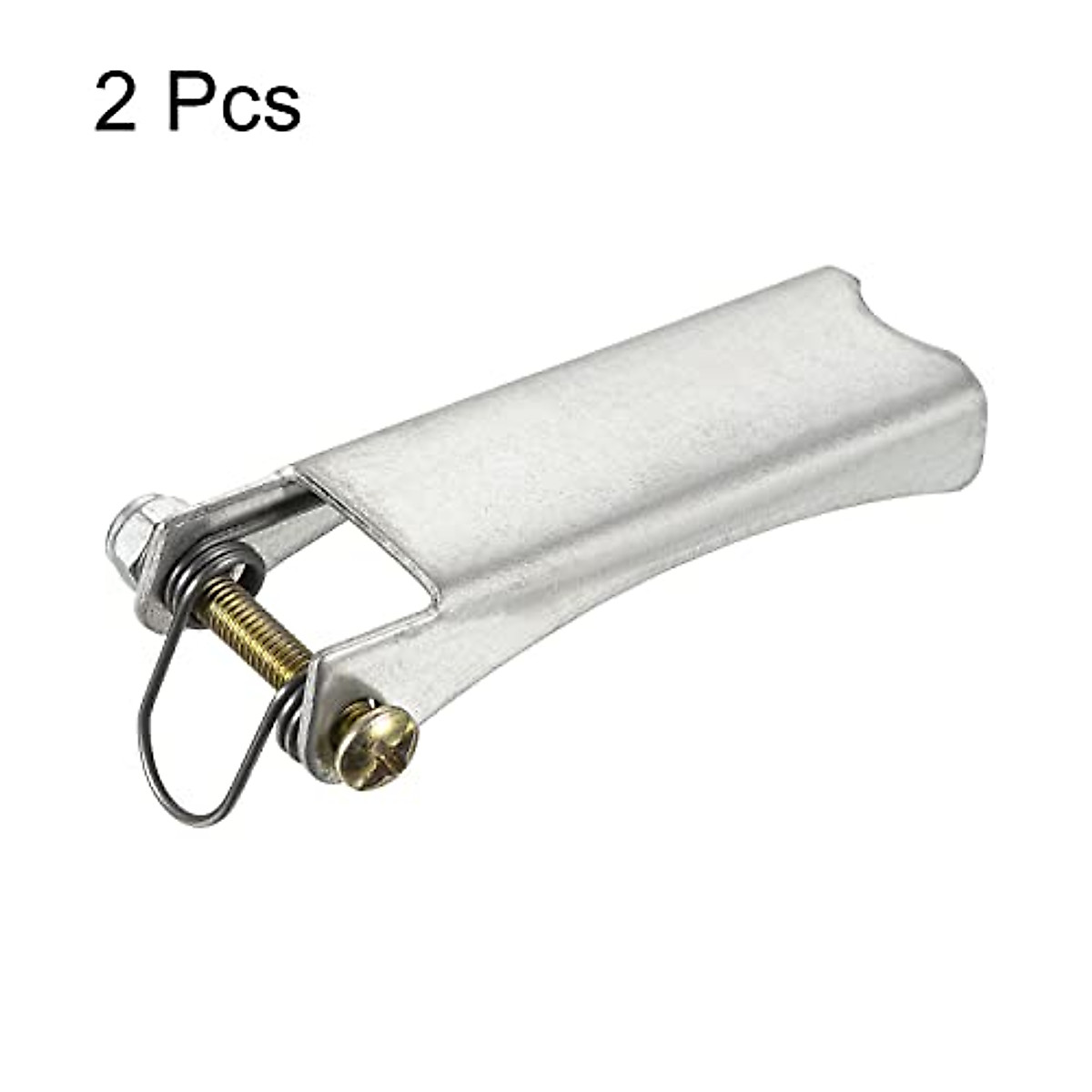 PATIKIL 2.5 Inch Replacement Hooks Latch, 2 Pack Metal Towing Receiver Hitch for Clevis Hook Trailer, Silver