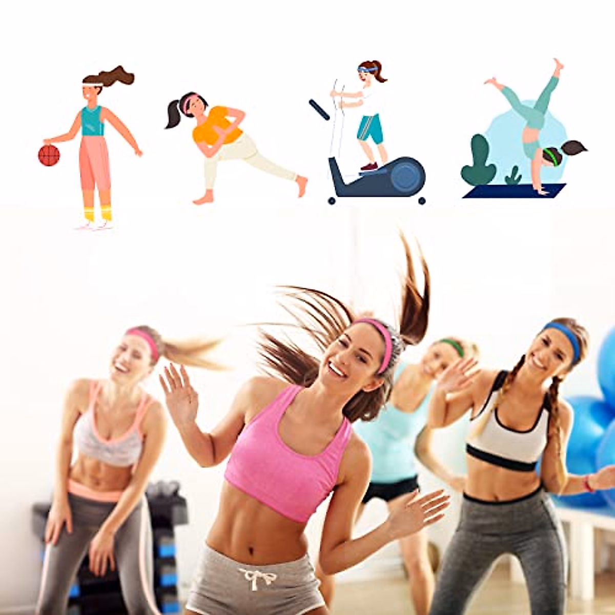 ADMITRY Pre Wrap Tape Athletic,3 Rolls Pink Prewrap Headbands for Hair,Foam Underwrap Sports Wrap