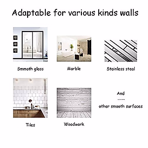 Adhesive Wall Hooks（22 lb MAX）Heavy Duty Wall Hangers Without Nails 180 Degree Rotating Seamless Scratch Hooks for Hanging Bathroom Kitchen Office Door Home Improvement Sticky Hooks - 20 Pack