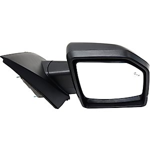 Kool Vue Right Power Heated Mirror for Ford F-150 2015-2017 Manual Fold With Signal Light, Blind Spot Monitor & Puddle Lamp; Without Memory & Auto-Dimming Textured