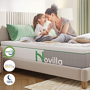 Novilla King Size Mattress, 12 Inch Gel Memory Foam King Mattress for Cool Night Sleep & Pressure Relief, Medium Soft with Motion Isolation, Mattress in a Box, Lullaby