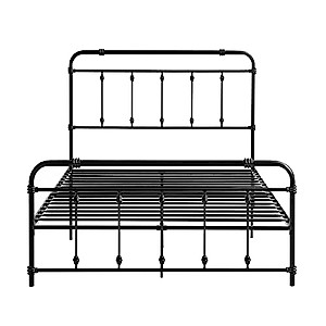 Classic Brands Calvino Classic Black Metal Platform Bed Frame, Full