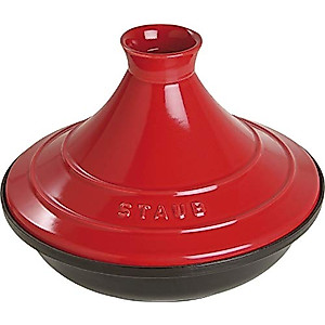STAUB Tagine 28 cm Cast Iron Tajine, 28cm, Cherry