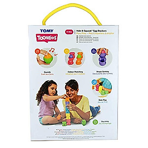 Toomies TOMY Hide & Squeak Eggstension Egg Stackers