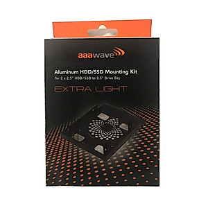 AAAwave Special Bundle - Crucial CT2000MX500SSD1T MX500 2TB Tray SATA 2.5" 7mm Internal Solid State Drive Aluminum HDD/SSD Mounting Kit