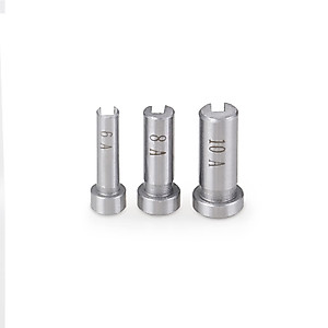 ICZW Keyway Broach Set HSS Keyway Cutting Tool for Lathe Metric Size Broaches with Bushings and Shims (6 pcs)