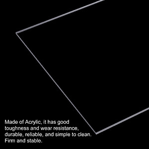 uxcell 20Pcs Clear Acrylic Place Cards for Table Setting Rectangle Acrylic Blanks Name Cards Wedding Seating Cards 3.5" x 2"