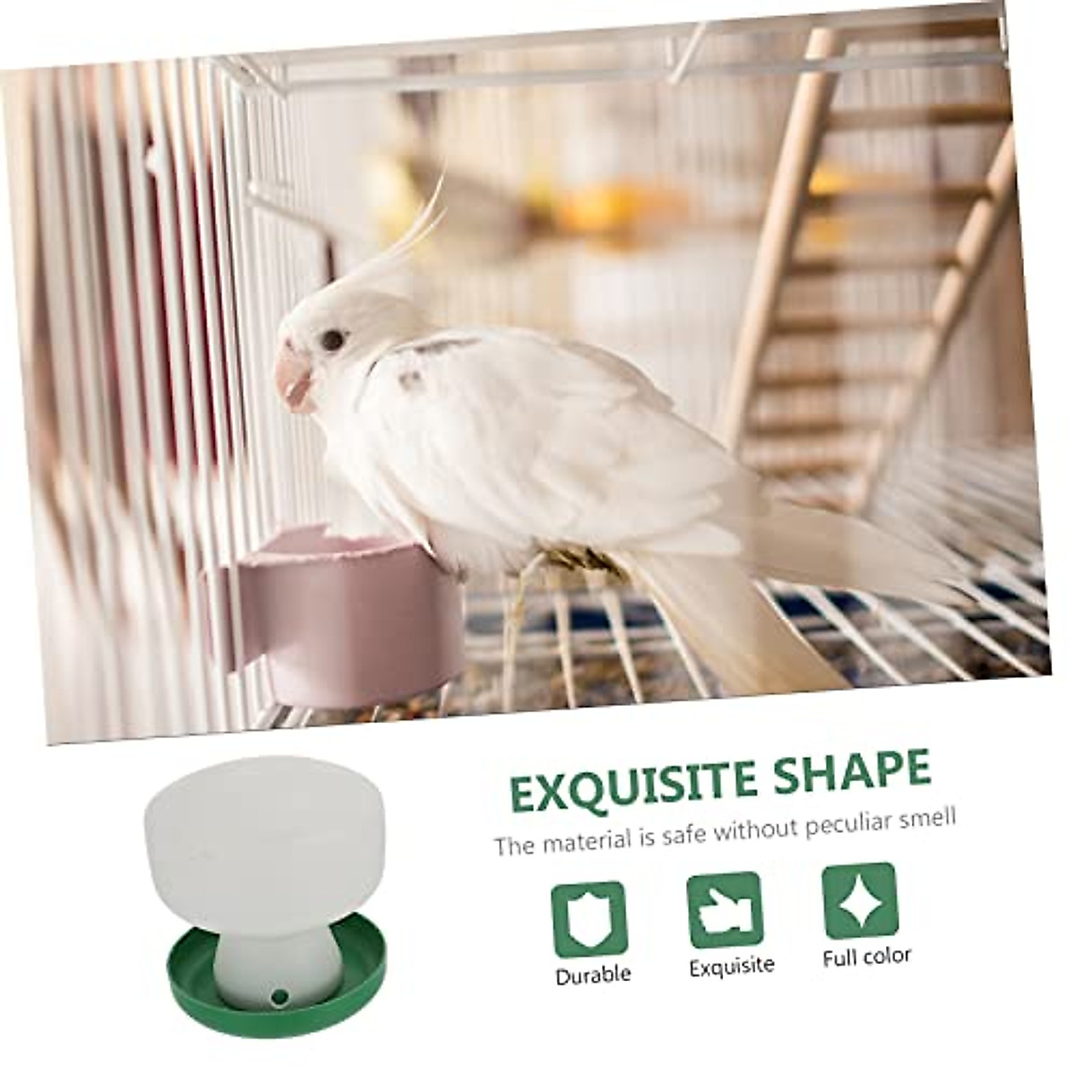 2pcs Nipple Tool Holder Nippler Bird Bowl Pet Waterer Finch Cockatiel Drinker Accessories Auto Plastic Supplies As Feeder Chinchilla Shown Autodrinker Quail Automatic Chicken