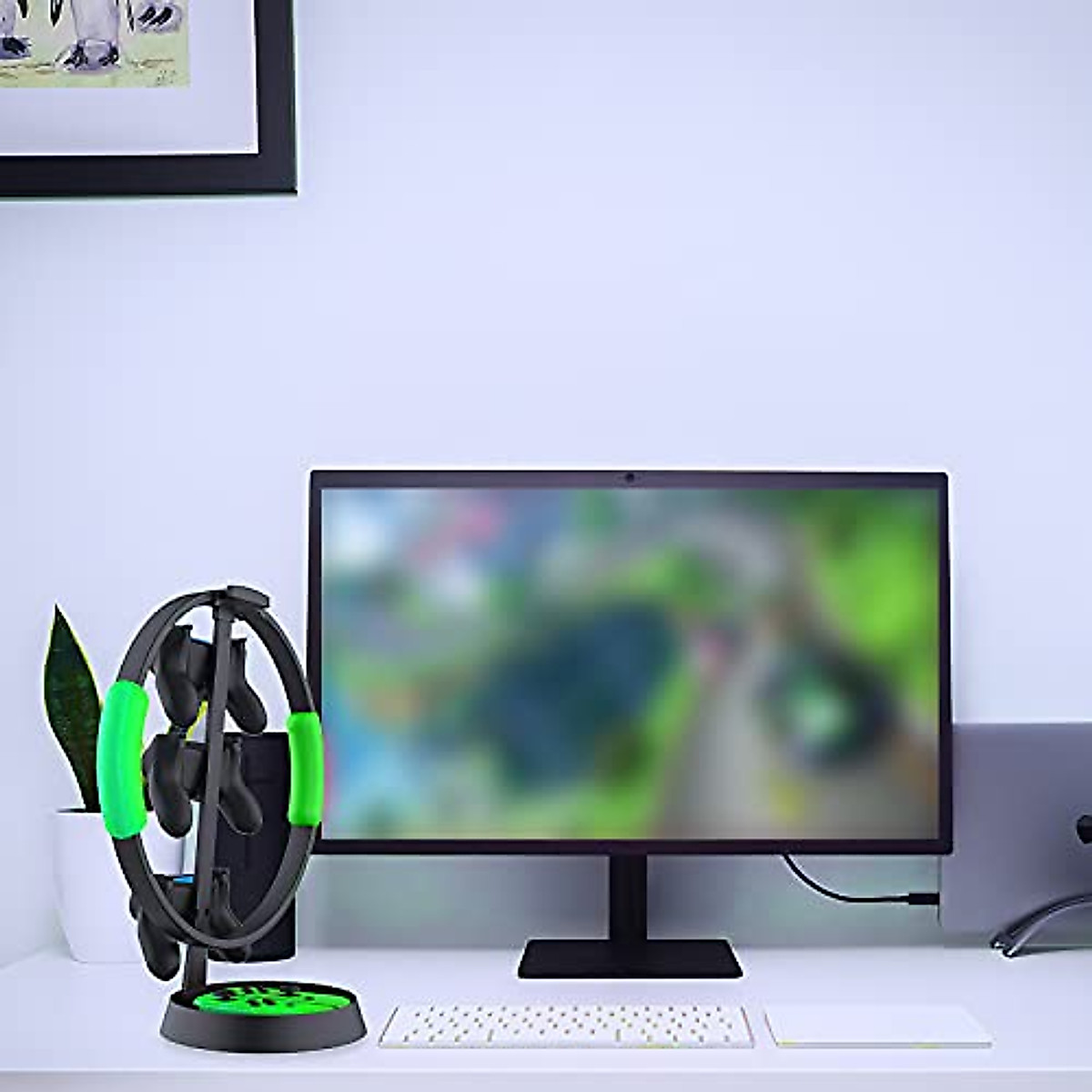 Ruiqas Headphone Storage Display Stand for Ring-Fit Headphone Compatible with Switch Pro/PS4/Xbox One Controller