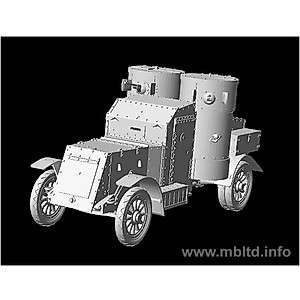 Master Box MB72008 1/72 British Austin Mk.4 Armored Car with Hotchkiss Machine Gun Plastic Model