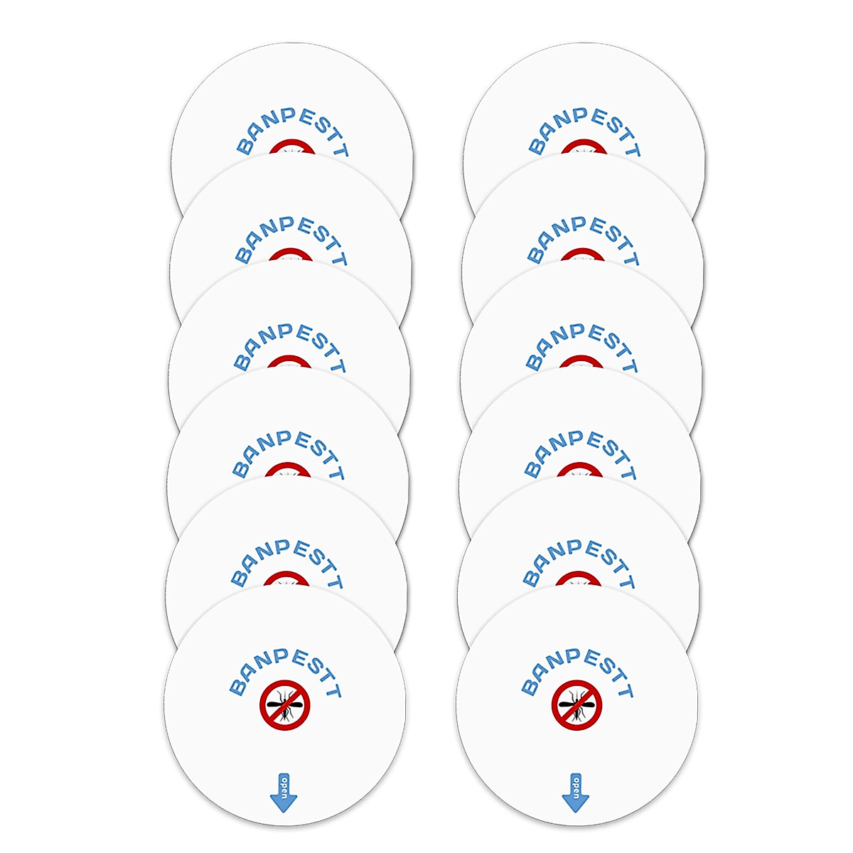 (12-Pack) Fruit Fly Trap Sticky Refillable Glue Boards, 4.13" Fits Most Models Indoor Insect Trap,Gnat Killer,Bug Catcher
