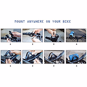 Clearon Portable Bluetooth 5.0 Speaker Wireless Waterproof Speaker with Bike Mount & Remote – Premium Sound Quality & Loud 8W Mini Speaker – 15 Hours of Playtime & 100 ft Range (Black)