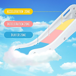 Kids First Slide for Toddlers Age 1 to 3 Years with Basketball Hoop Indoor Outdoor Playground Freestanding Slide Climber Playset Toy White