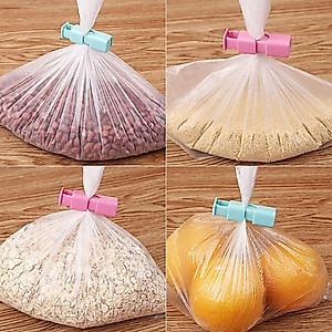 4 Pieces Food Sealing Clips Set, Bread Bag Clips Locking Type Bag Clip Plastic Food Clips Bag Sealing Clips for Snacks Kitchen Clips Freezer Bag Clips Useful and Fashion