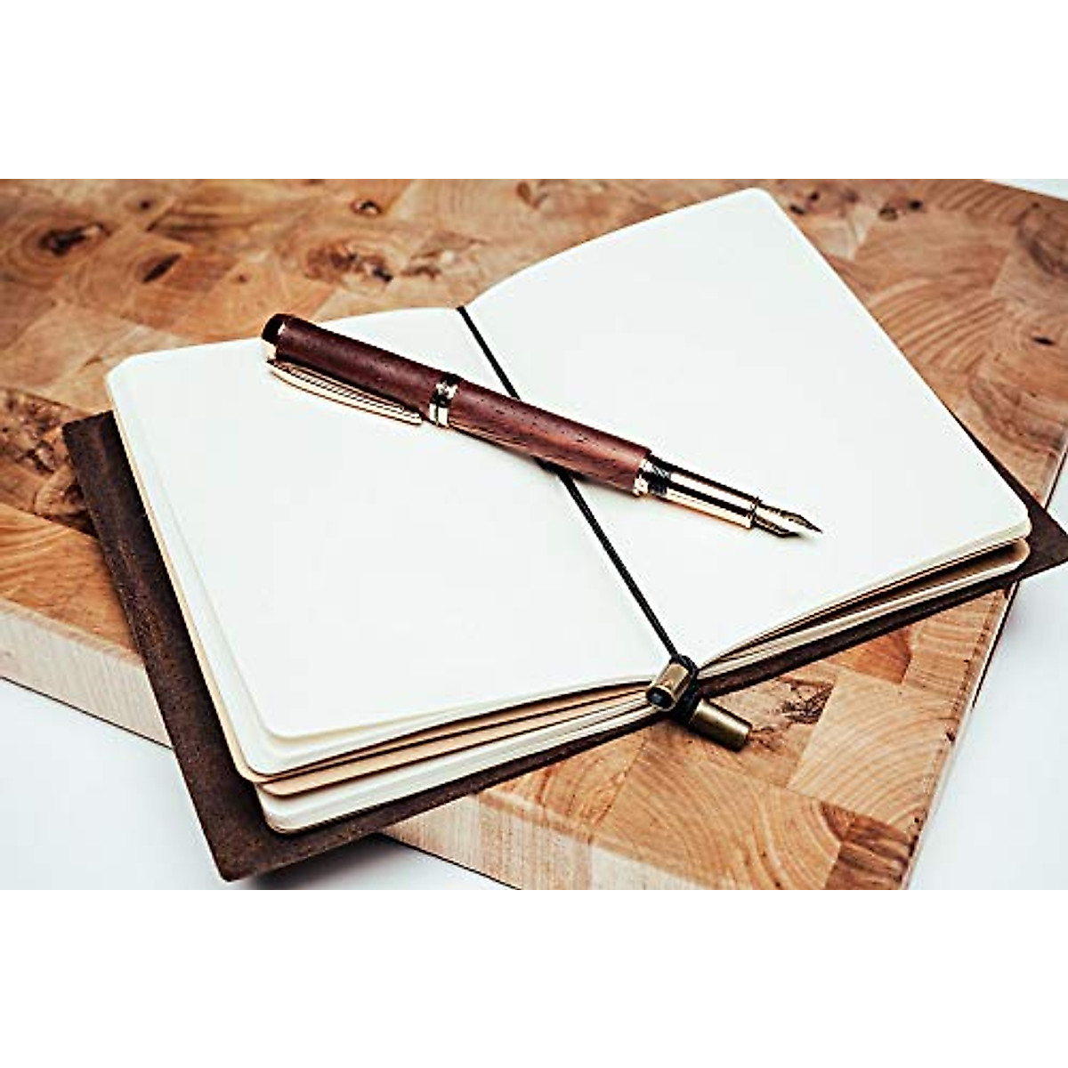 Wanderings Leather Pocket Notebook - Small, Refillable Travelers Journal - Passport Size, Perfect for Writing, Gifts, Travelers, Professionals, as a Diary or Pocket Journal. Small Size - 5.1 x 4 inches