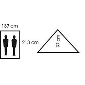 MFH 2 Person Tent Minipack with Mosquito Net Flecktarn Camo