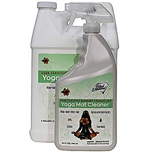 Black Diamond Stoneworks Yoga Mat Spray Cleaner: USDA Certified BIOBASED- Essential Oils, Safe for All Type of Materials, Exercise, Pilates, or Workout Mats. (1 quart, 1-Gallon)