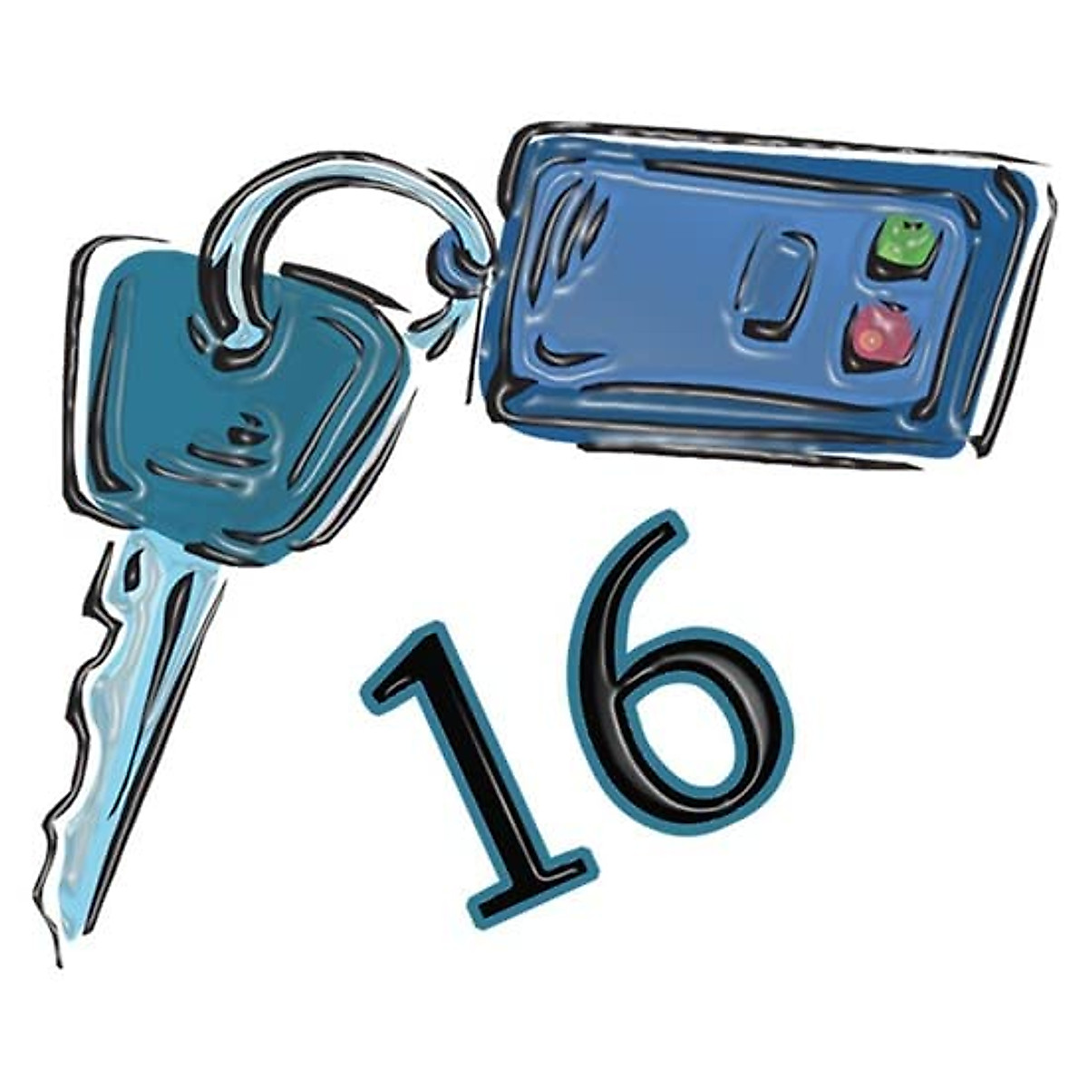 CafePress 16Th Birthday Keys Mug Ceramic Coffee Mug, Tea Cup 11 oz