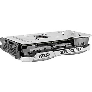 MSI Gaming GeForce RTX 4070 Ti 12GB GDRR6X Extreme Clock: 2655 MHz 192-Bit HDMI/DP Nvlink Tri-Frozr 3 Ada Lovelace Architecture Graphics Card (RTX 4070 Ti Ventus 2X White 12G OC)