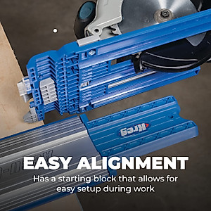 Kreg KMA3700 Accu-Cut XL - Track Saw Guide - With Universal Sled - Make Cross-, Rip- & Angled-Cuts Easily - Straight Cut Guide Track System - Circular Saw Track Guide