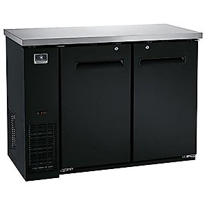 Kelvinator KCBB48SB 48" Double Solid Door Back Bar Refrigerator 11.8 cu. ft.