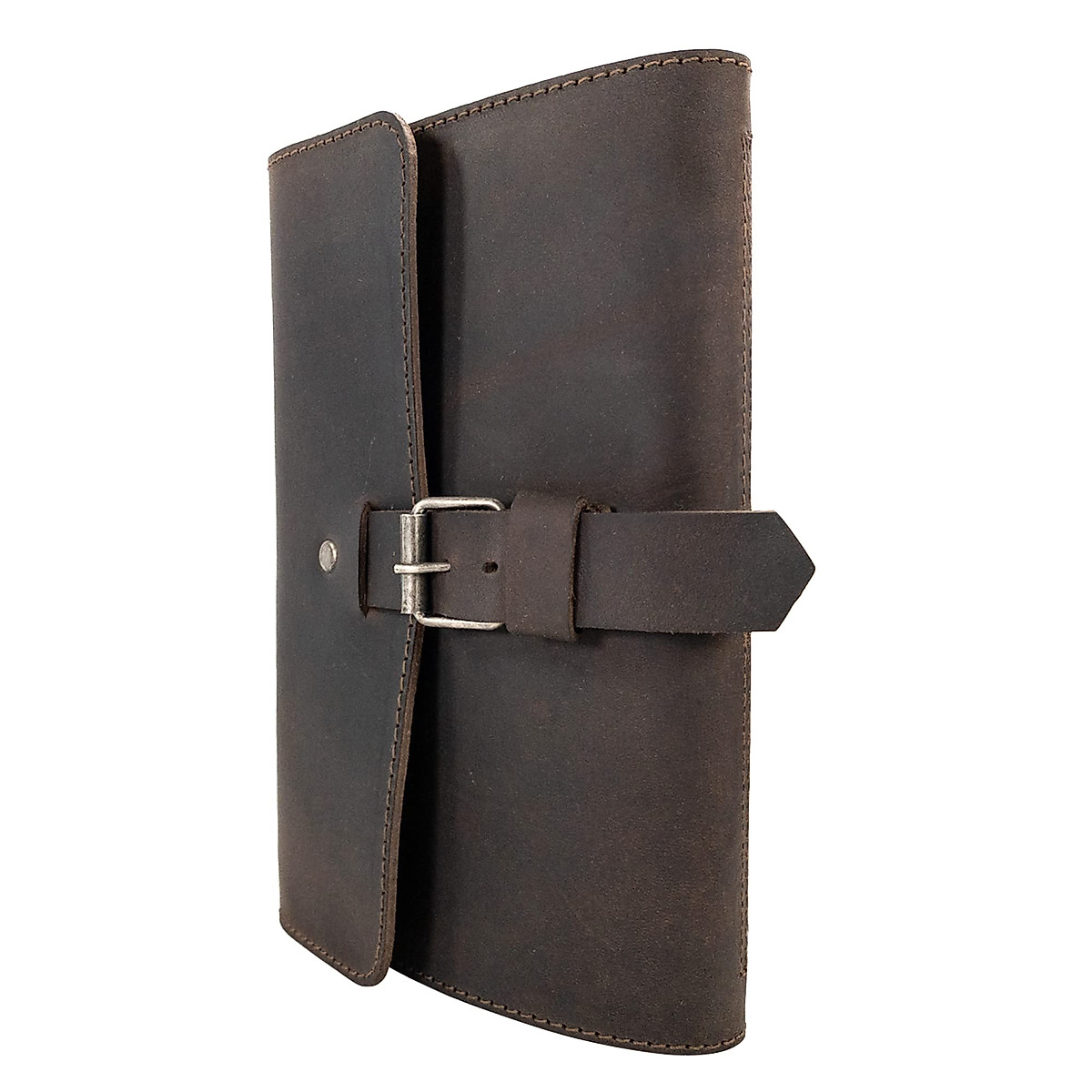 Hide & Drink, Large Fishing Lure Case for Hooks, Squid Jig Organizer - Handmade from Full Grain Leather - Bourbon Brown