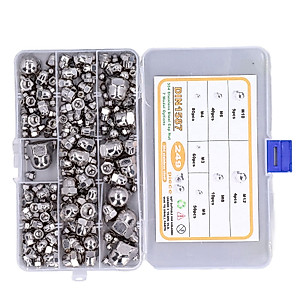249Pcs Acorn Hex Cap Nuts Assortment Kit,M3‑M12 DIN1587 304 Stainless Steel Bright Finish