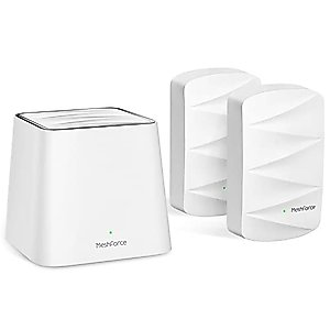 Meshforce M3 Mesh WiFi System, Mesh Router for Wireless Internet, Up to 4500 sq.ft （6+ Rooms） Whole Home Coverage, WiFi Router Replacement, Parental Control, Plug-in Design (1 WiFi Point & 2 Dots)