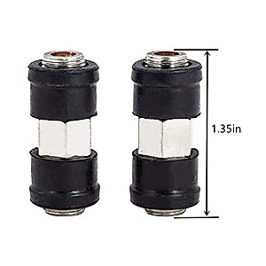 Ancable Coaxial Cable Connector, 2-Pack F Female RG6 Coax Coupler Connector, F Female to Female Extension Connector for Indoor Outdoor Coax Cable, Dish Network, Antenna, Satellite Receiver