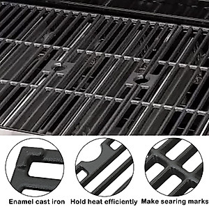 SUONA Grill Replacement Parts for Charbroil Performance 5 Burner 463347518 463347519 463335517 463342119 463347418 G470-0004-W1 G470-0004-W1A G470-0002-W1 Cooking Grate Heat Plates Burner Tube Kit