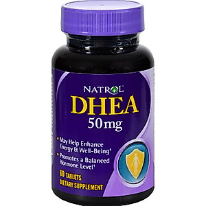 Natrol DHEA 50 mg Tablets 60 Tablets (Pack of 6)