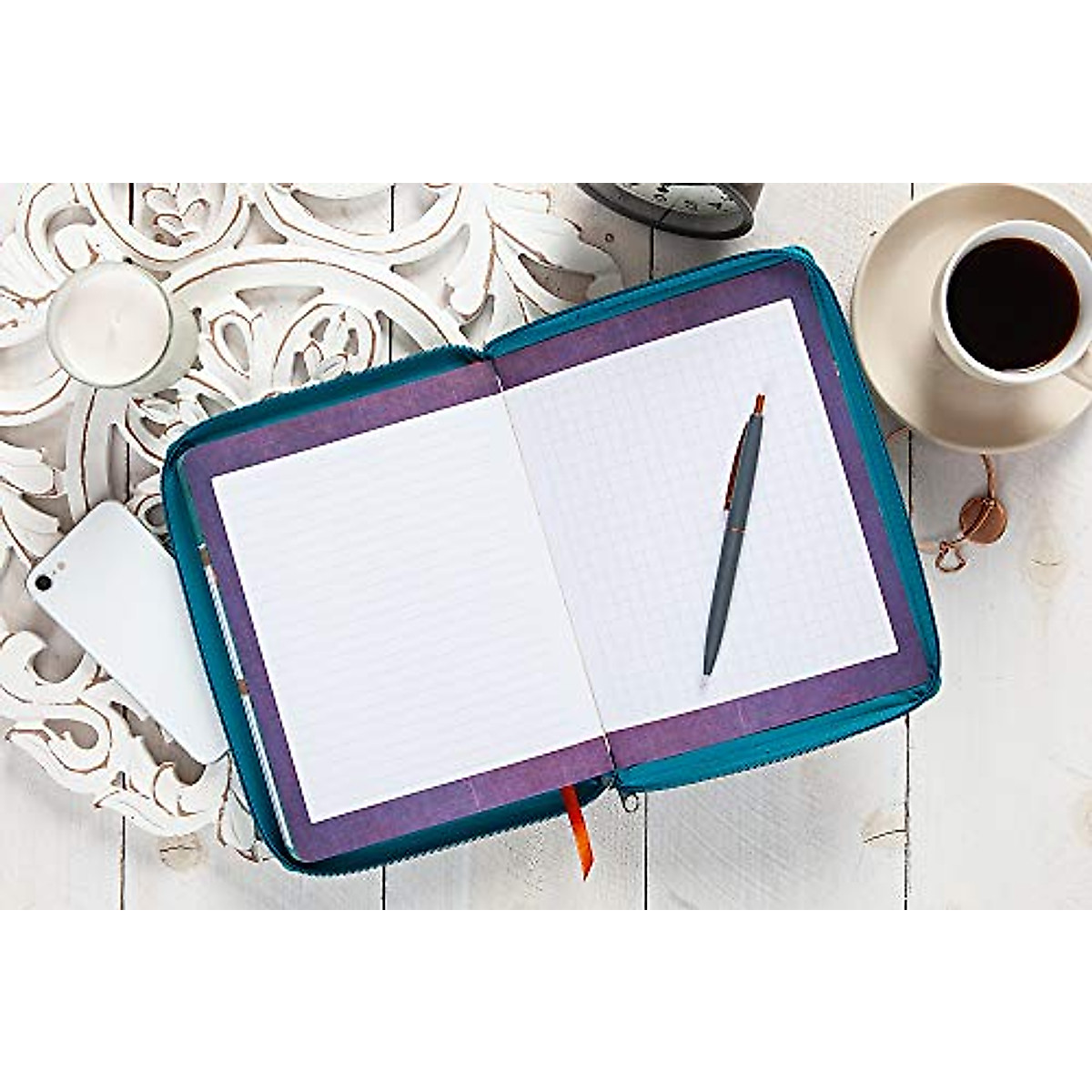 Amazing Grace 2021 Leather Ziparound Planner: 18 Month Ziparound Planner