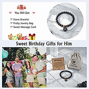 UPROMI 30th Birthday Gifts for Him, 30th Birthday Decorations for Him, 30 Year Old Birthday Gifts for Men, Happy Birthday Bracelet Gifts for 30 Year Old Men Him Boyfriend Son Brother