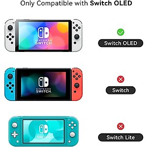 GeekShare Protective Case Compatible with Nintendo Switch OLED Console - Slim Cover Case with Ergonomic Design for Switch Model- Star Wings (For OLED Model)