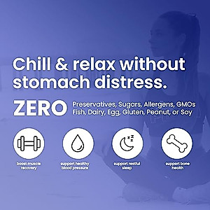 UpNourish Magnesium Glycinate Chelate 500mg Capsules - Highly Absorbable Chelated Magnesium - Pure Magnesium Supplement for Sleep & Calm Support, Nervous, Muscle & Bone Health