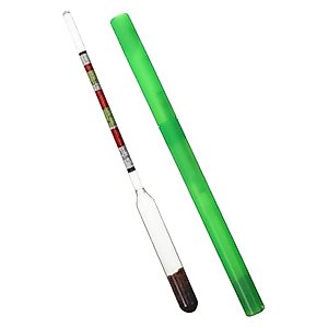 MOLUCKFU 1pc Sugar Meter Hydrometer for Beer Syrup Hydrometer Triple Scale Hydrometer Liquid Hydrometer Homebrew Hydrometer Manual Hydrometer Specific Hydrometer Borosilicate Glass