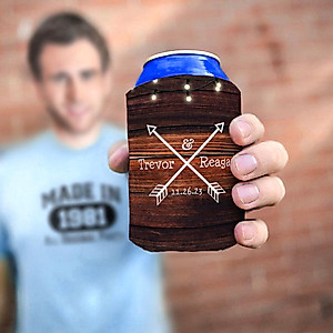 Vows Are Done Have Some Fun Custom Name Wedding Coolie 48-pack Customized Can Drink Coolie