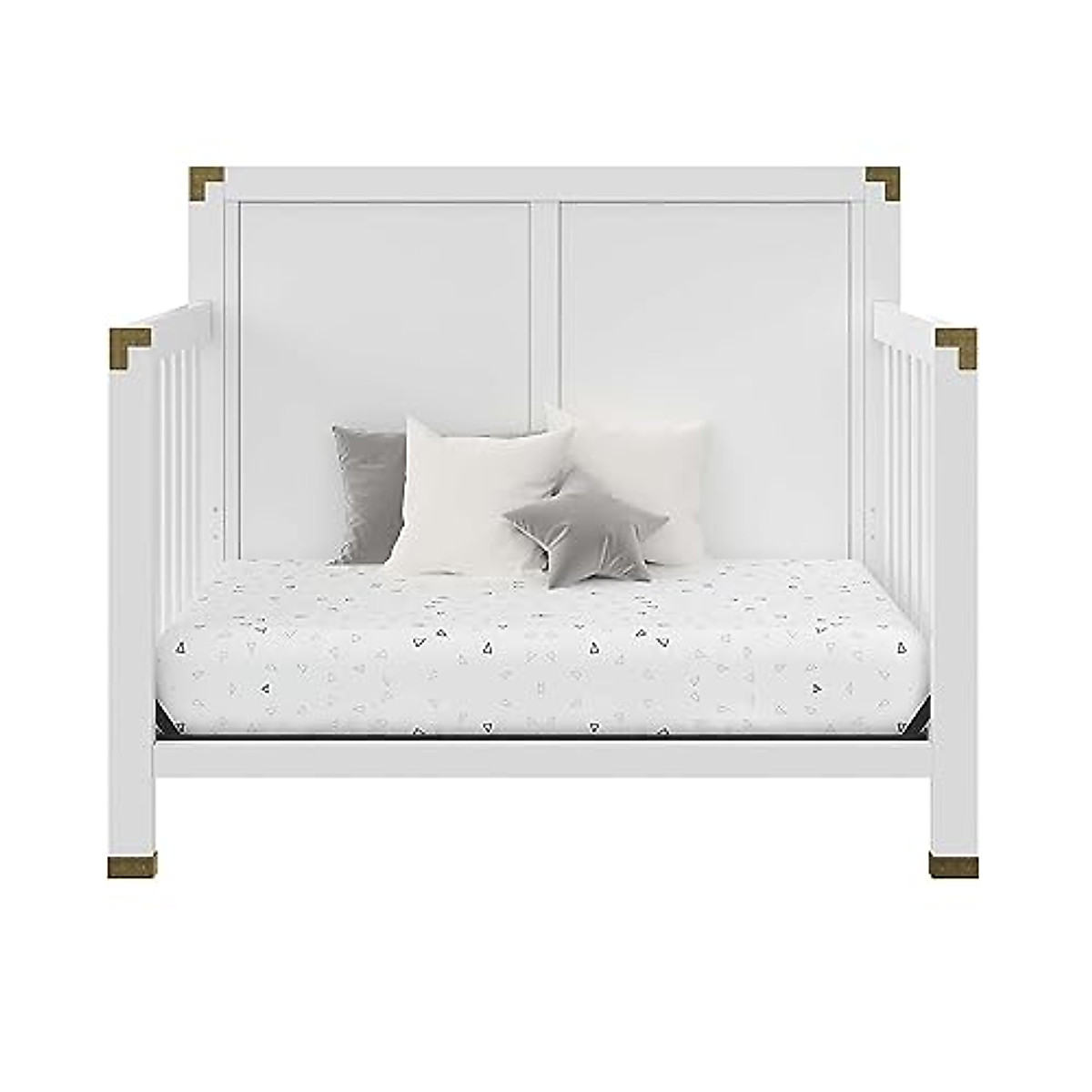 Baby Relax Miles 5-in-1 Convertible Crib, Nursery Furniture, Classic White