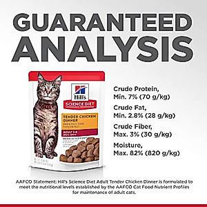Hill's Science Diet Adult Wet Cat Food, Chicken, 2.8 Ounce (Pack of 24)