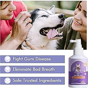 Nchampionba Petry Oral Spray for Dogs, Pet Oral Spray to Clean Dogs & Cats' Teeth, Petry Teeth Cleaning Spray Healthpety Oral Spray for Dog, Pet Breath Freshener Oral Spray. (50ML, 2PCS)