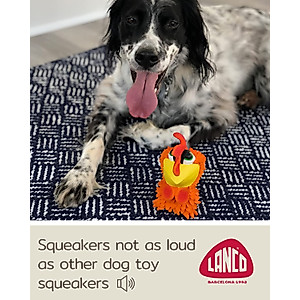 Puppy Toys - Squeaky Dog Toy - Natural Rubber Latex - Sensory Dog Toy - 5" Tall - Medium Breeds & Puppies - Complies with Same Safety Standards as Baby Toys