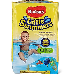 Huggies Little Swimmers Disposable Swim Pants, Small (15lb-34lb.), 12-Count