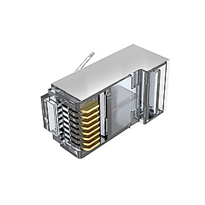 Sabra Technologies Shielded rj45 cat6 cat 6a connectors Gold Plated Cat6 Pass Through Connectors 23awg Cat6 Shielded Cat6/Cat6a Modular Plugs Ethernet Ends (60 PCS)