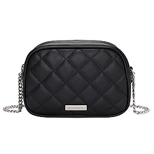 MAXWISE Quilted Crossbody Bags Crossbody Purse Small Crossbody Shoulder Bag with Chain Strap Side Purse for Women