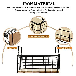 Zerodeko Bathroom Storage Bathroom Storage Bathroom Storage Decorative Metal Wire Basket with Handles Bread Vegetable Fruit Storage Basket Bowl Kitchen Bathroom Organizer Basket Baskets