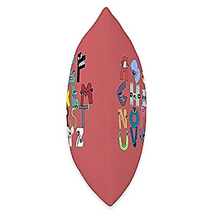 Villain Alphabet Lore Letter for Kids Clothing Villain Letter ABC Costume Boys Matching Evil Alphabet Lore Throw Pillow, 16x16, Multicolor